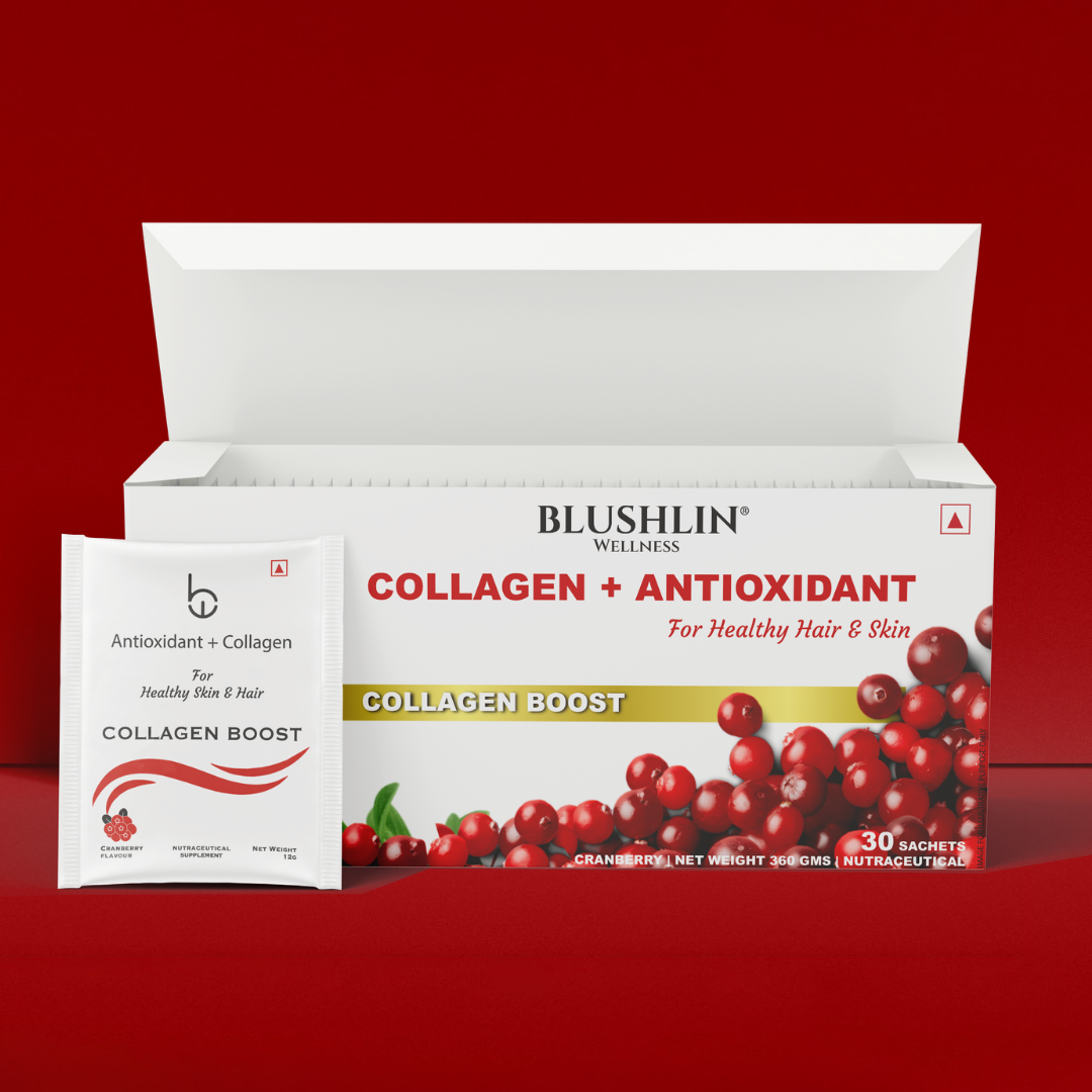 Collagen Peptide powder for Glowing | Increases Skin Hydration, Reduce – BLUSHLIN